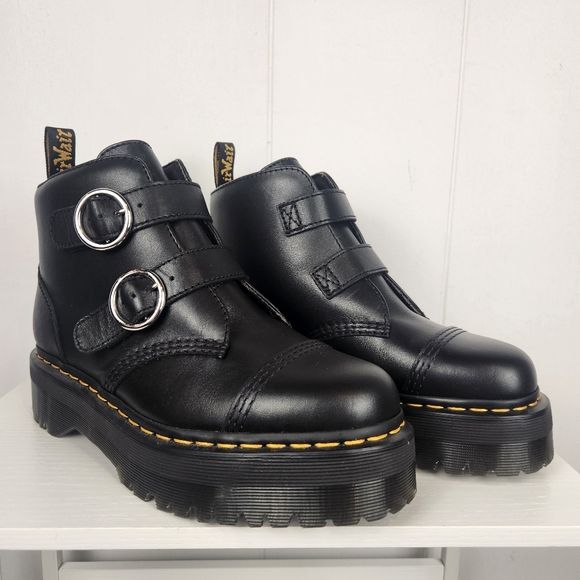 Dr. Martens | Shoes | New Dr Martens V Devon Boots Black Leather Chunky ...